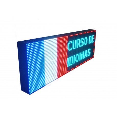 LETRERO LED PROGRAMABLE PARA ACADEMIAS EN RGB, 2 CARAS. DISPONIBLE EN ...